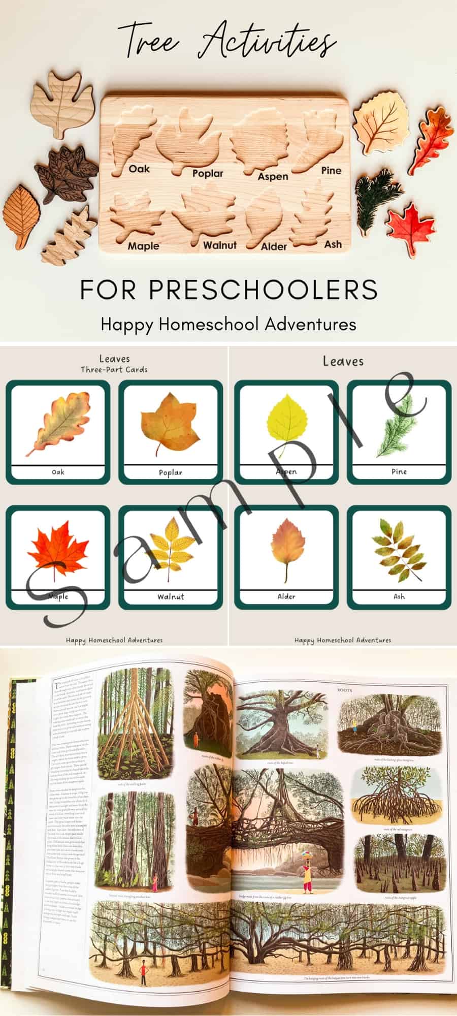 Montessori Tree Activities for Preschoolers • Happy Homeschool Adventures