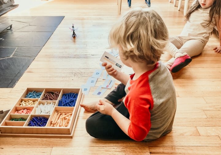 Montessori Math: Concrete to Abstract • Happy Homeschool Adventures