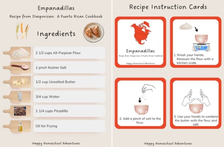Empanadillas Recipe With Free Printable • Happy Homeschool Adventures