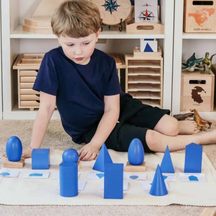 How To Use The Montessori Geometric Solids • Happy Homeschool Adventures