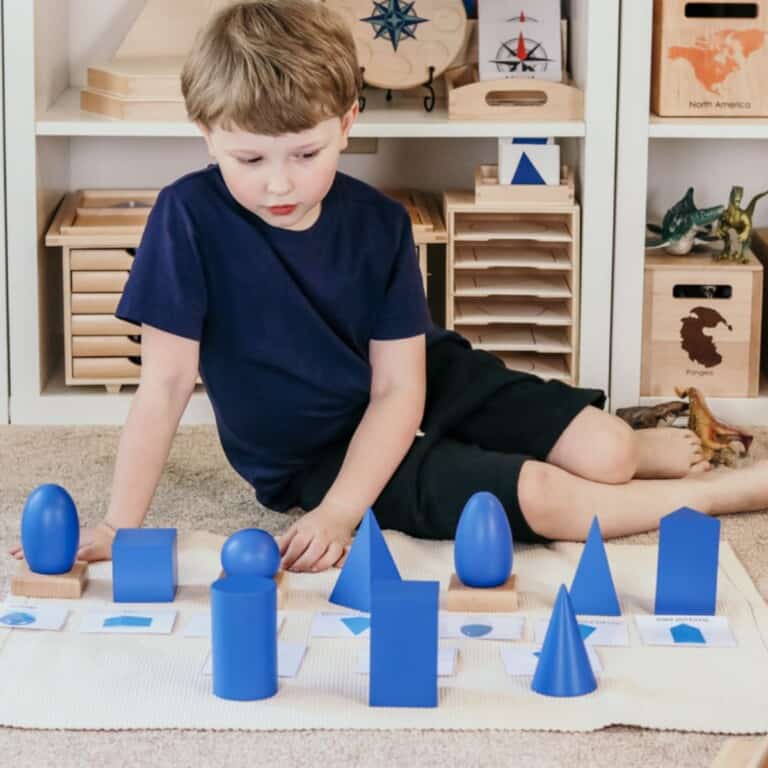 How To Use The Montessori Geometric Solids • Happy Homeschool Adventures