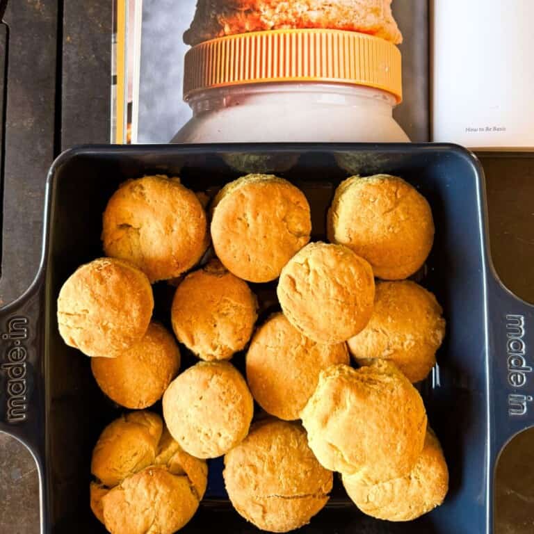 Easy Buttermilk Biscuits from The Prairie Homestead Cookbook • Happy ...