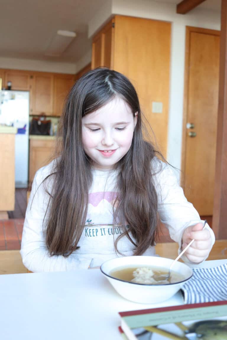 Matzo Ball Soup, Matze Suppenklösschen, from The German-Jewish Cookbook ...
