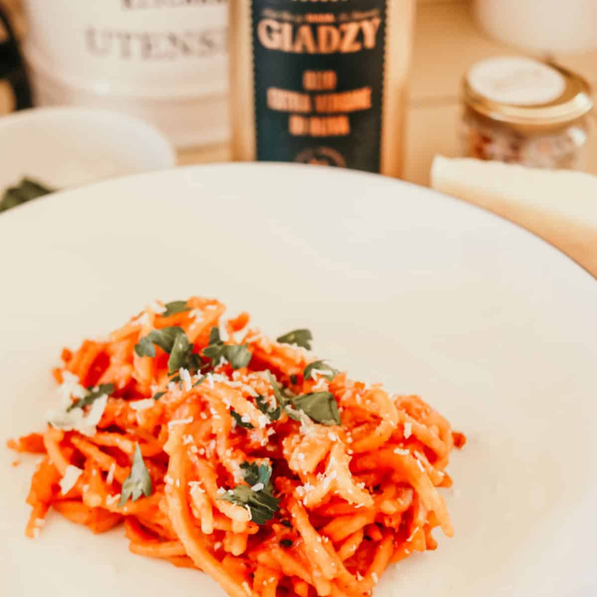 Easy Bucatini Pasta With Arrabbiata Sauce from Giadzy • Happy ...